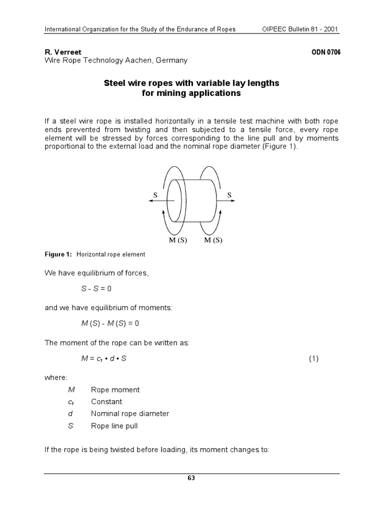 Variable Lay Lengths | PDF | Rope | Wire