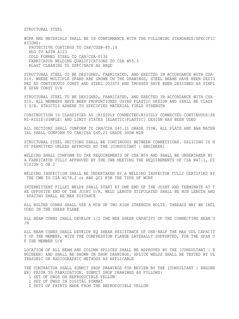 Structural Steel Notes | PDF | Screw | Structural Steel