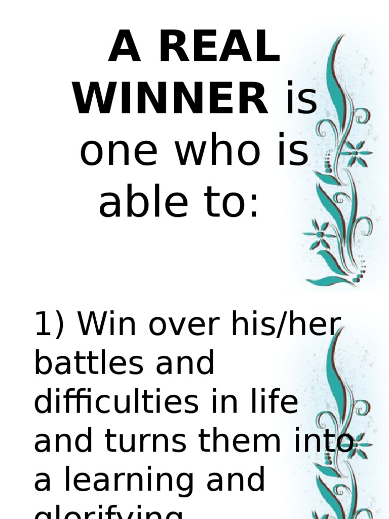 The Seven Qualities of a True Winner: Turning Challenges into ...