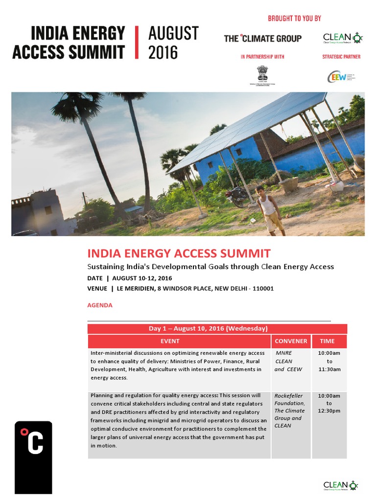 India Energy Access Summit 2016 | PDF | Low Carbon Economy | Physical ...