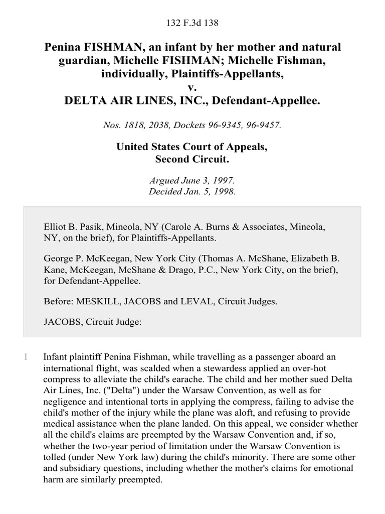 Penina Fishman, An Infant by Her Mother and Natural Guardian, Michelle ...