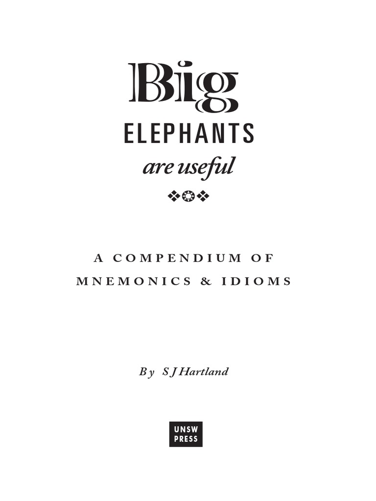 Big Elephants Are Useful Mnemonics & Idioms | PDF | Nature