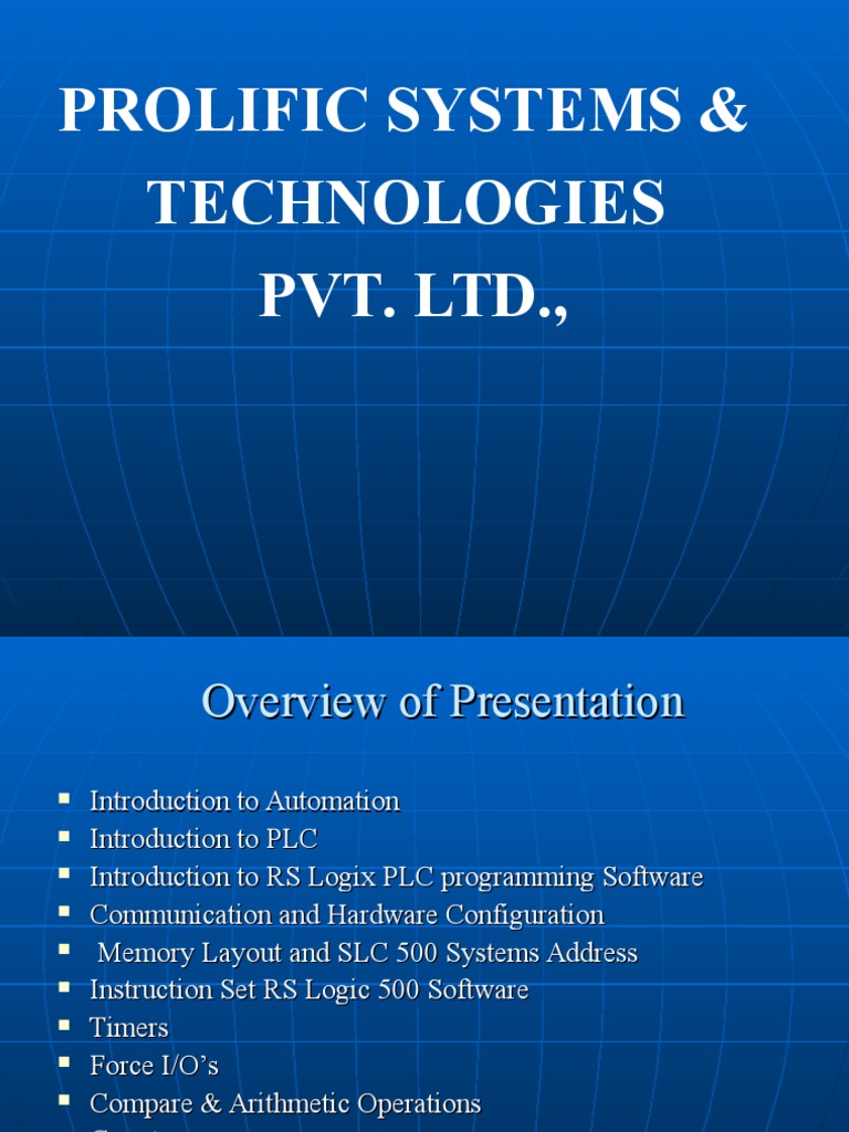 Prolific Systems & Technologies Pvt. LTD. | PDF | Programmable Logic ...