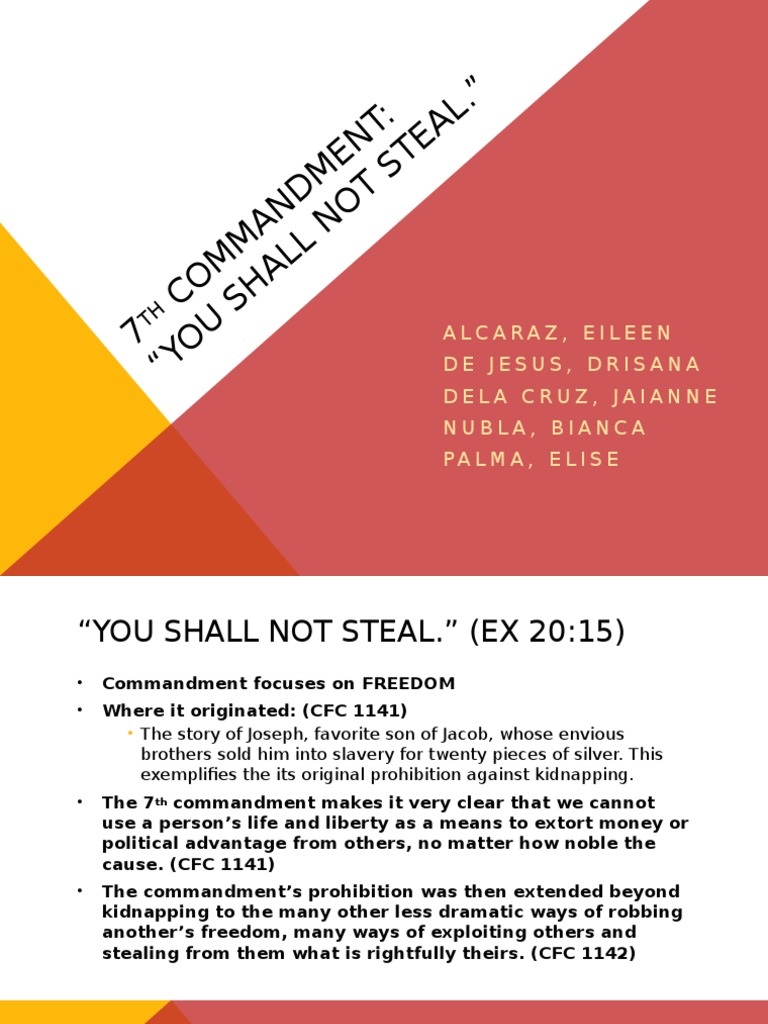 7th Commandment | PDF