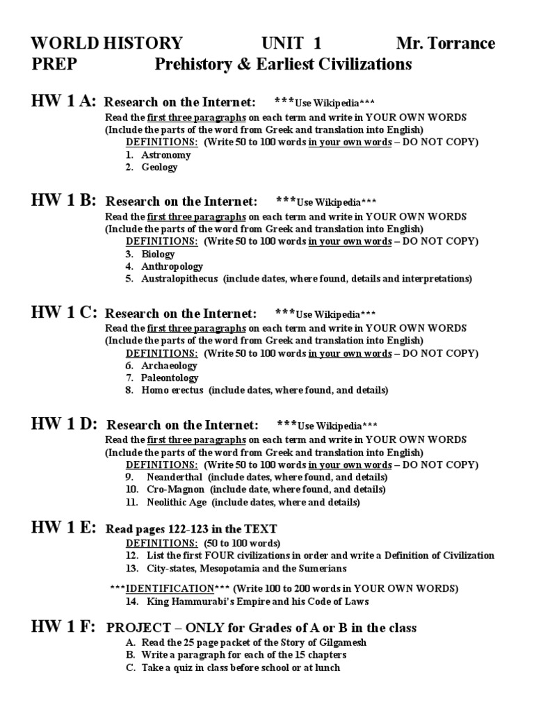 Prehistory and Early Civilizations Guide | PDF | Mesopotamia | Israelites