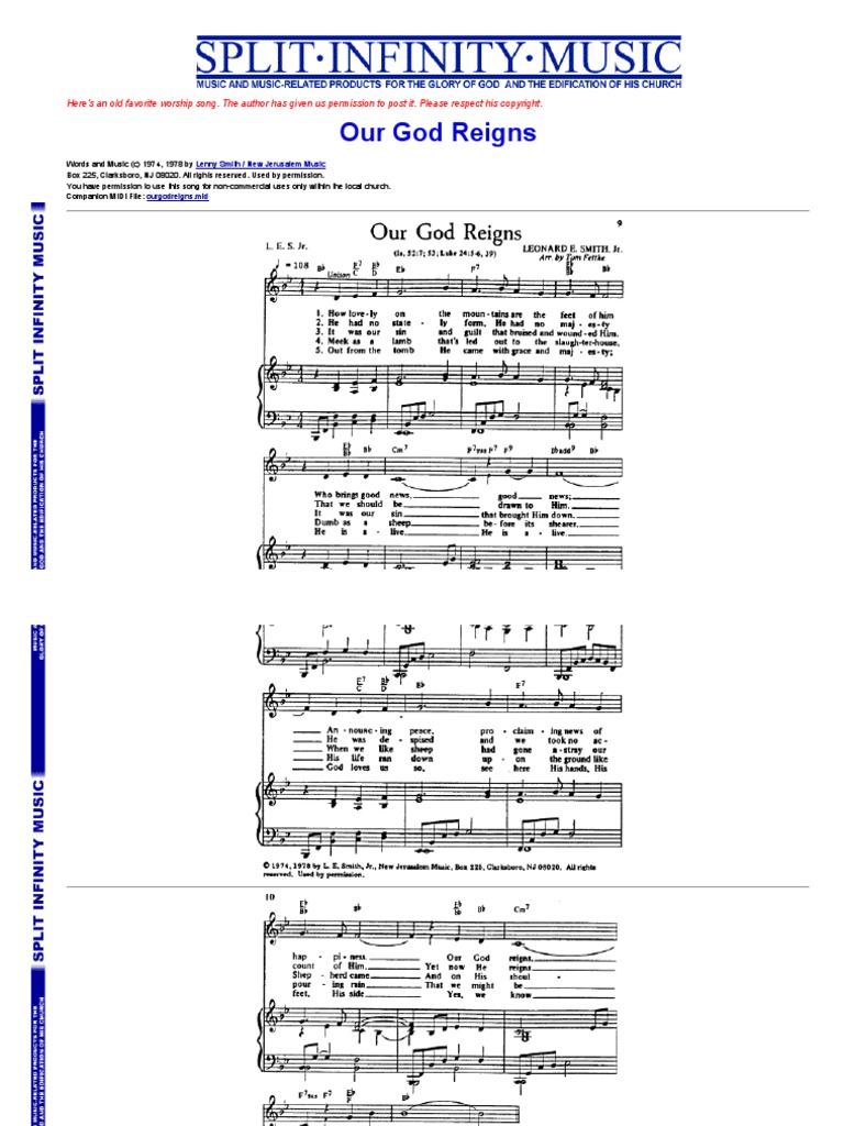 Our God Reigns PDF | PDF