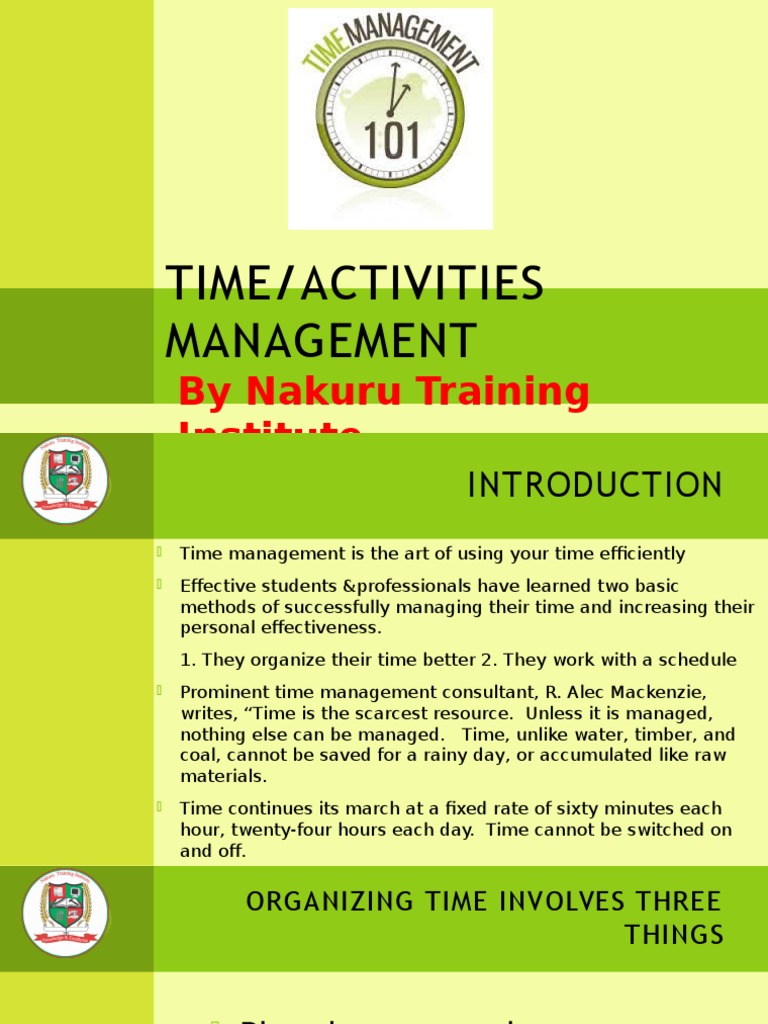 Time Management | PDF | Time Management | Professional Skills