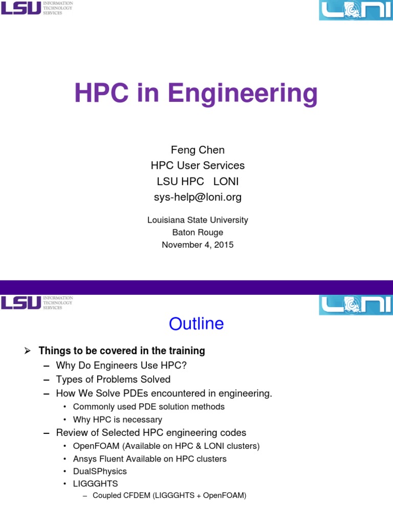Hpc In Engr Fall 2015 Pdf Finite Element Method Computational