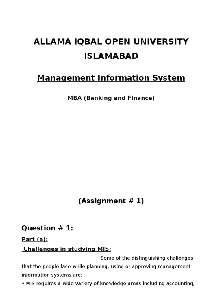 Management Information System | PDF | Business Process Management ...