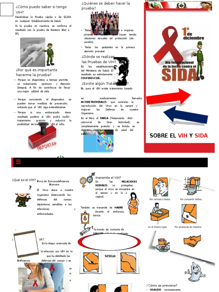 Triptico Sida | PDF | VIH / SIDA | Inmunología