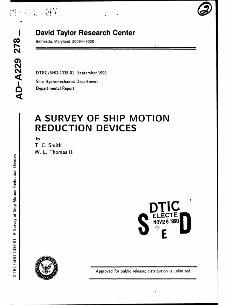 Ship Motion Reduc.-Taylor PDF | PDF | Science & Mathematics | Technology & Engineering