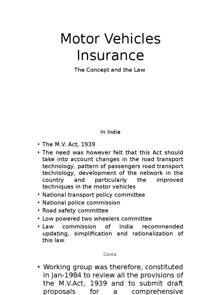 Motor Vehicle Accident Claims | PDF | Subrogation | Indemnity