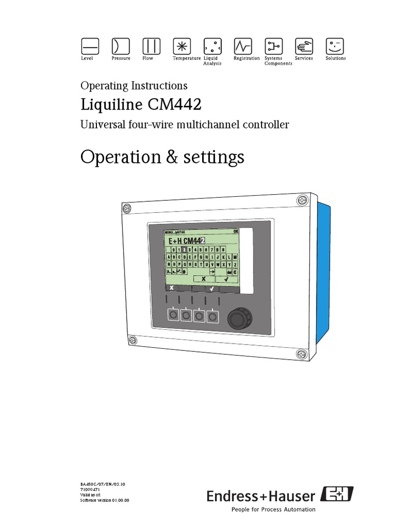 CM442 Manual Eng | PDF | Input/Output | Electrical Resistivity And ...