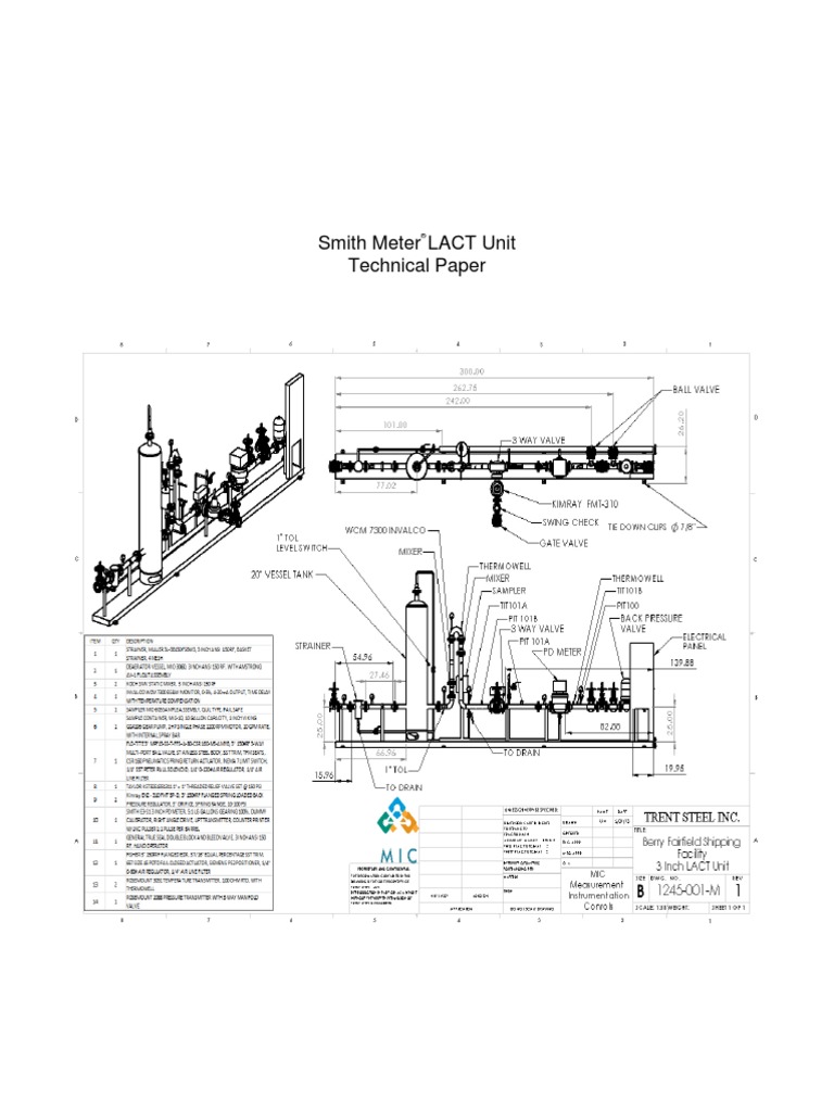 Smith Meter LACT Unit Technical Paper | Download Free PDF | Petroleum ...