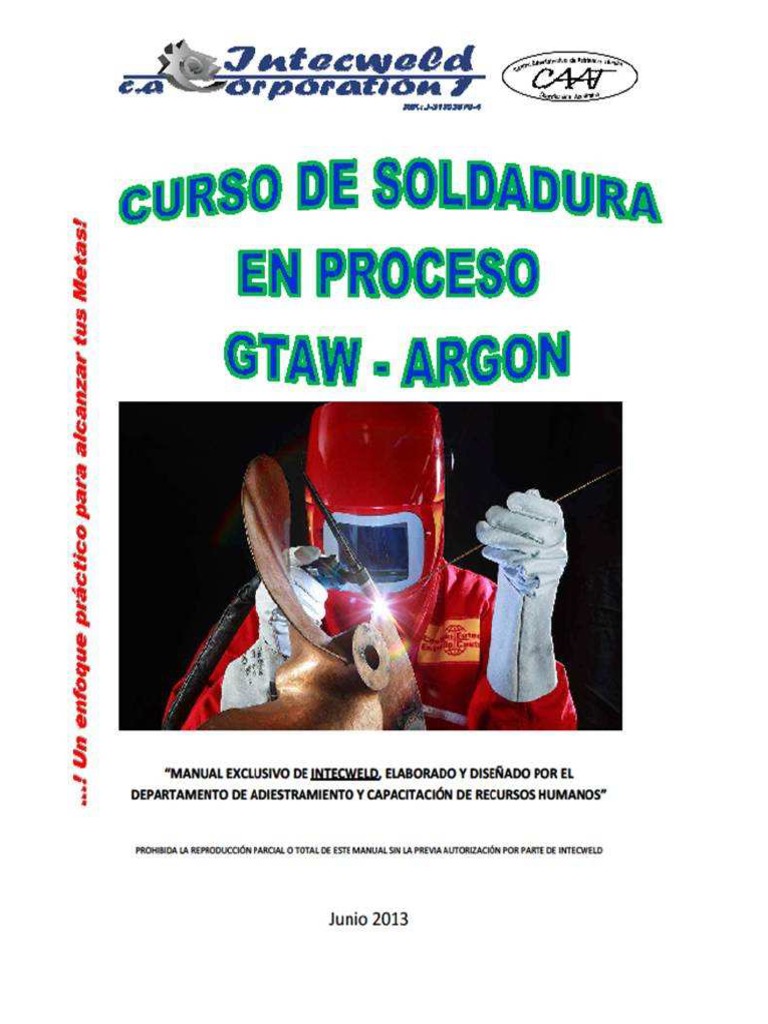 Manual de Soldadura GTAW PDF | PDF | Tungsteno | Soldadura