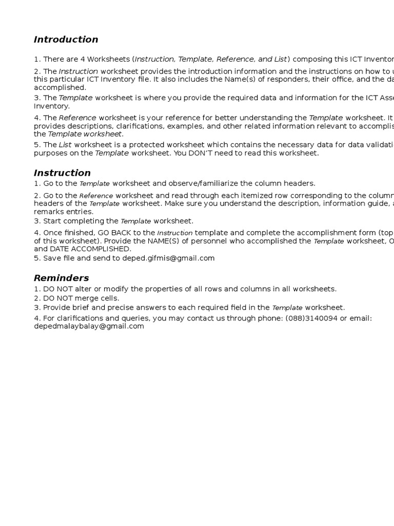 ICT Inventory Report School Level v2.0 | PDF | Computer Hardware ...