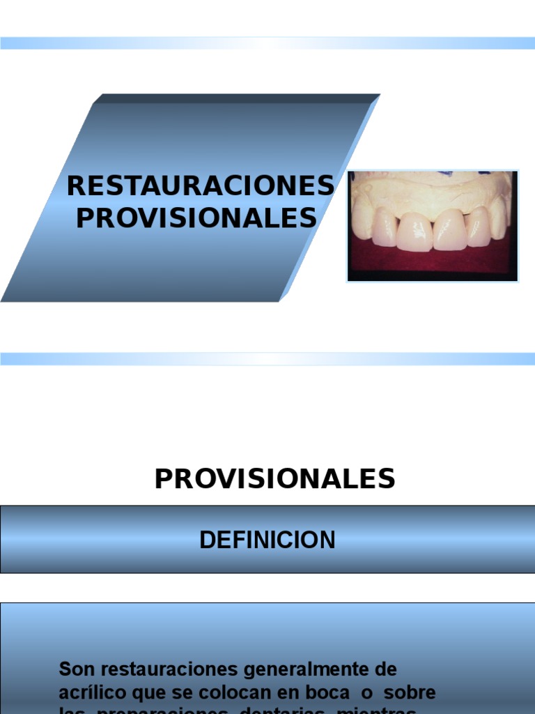 Provisionales Protesis Fija | PDF | Dentadura postiza | Boca