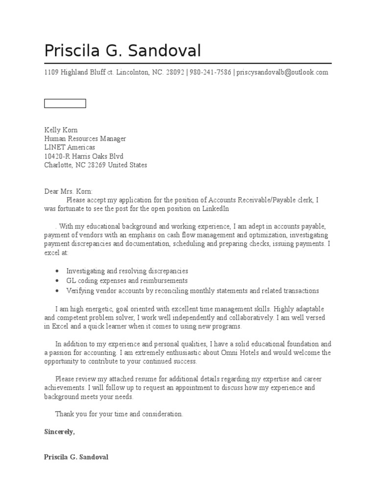 Final Master Cover Letter | PDF