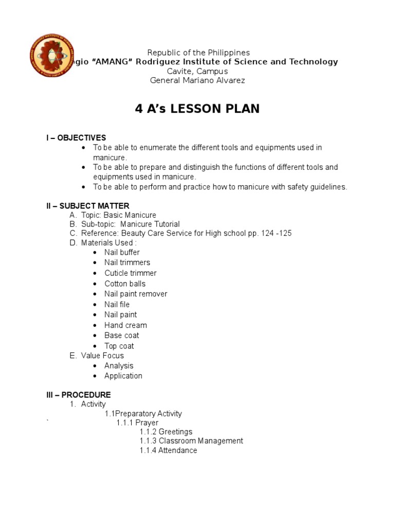 4as Lesson Plan | PDF | Nature