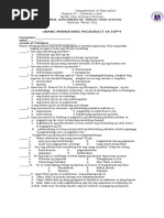 Diagnostic Test in EsP 9 | PDF