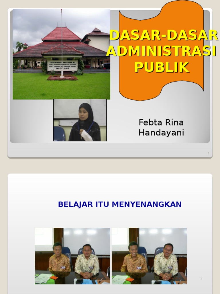 Dasar-Dasar Administrasi Publik | PDF