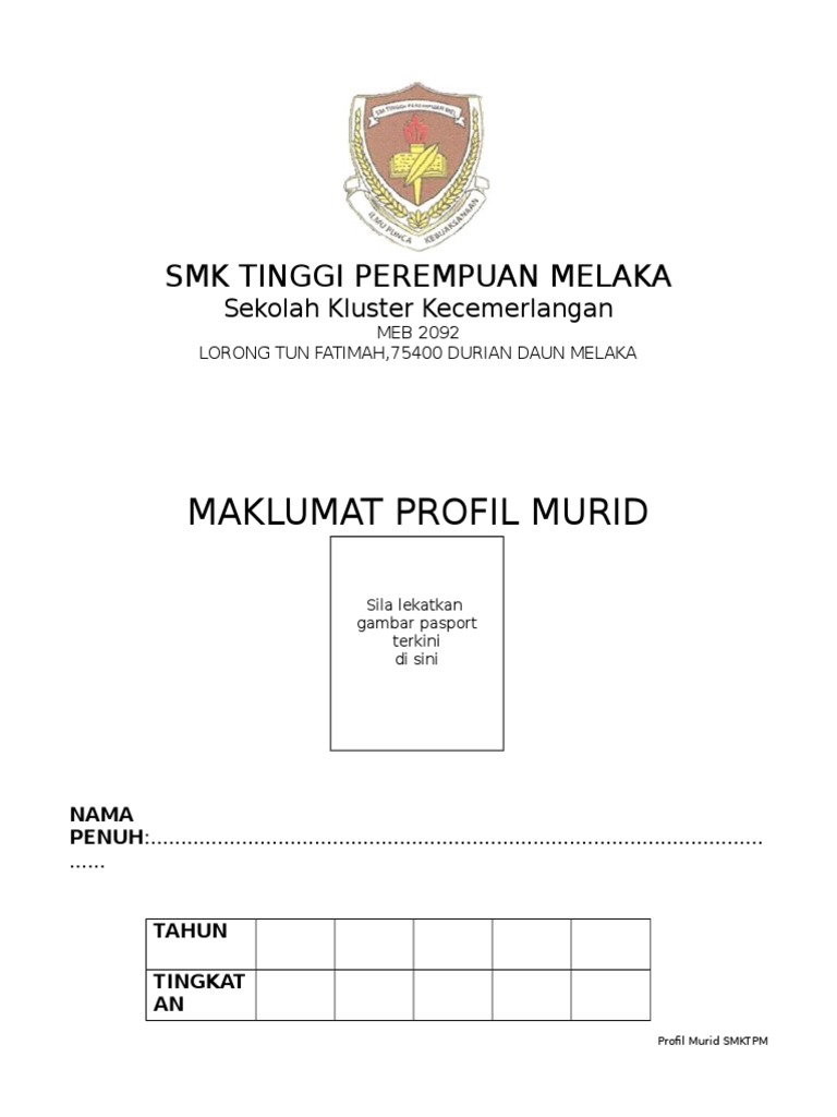 Buku Profil Murid | PDF
