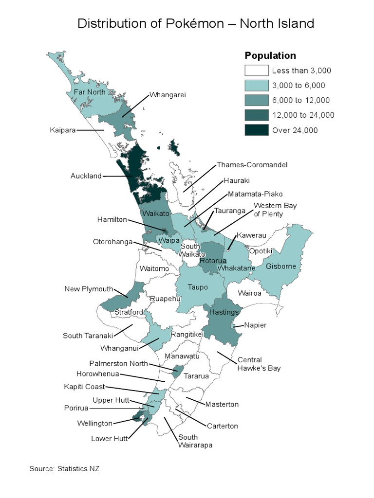 North Island Pokemon Population | PDF