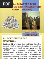 DRRM Fund Utilization | PDF | Emergency Management | Disaster And Accident