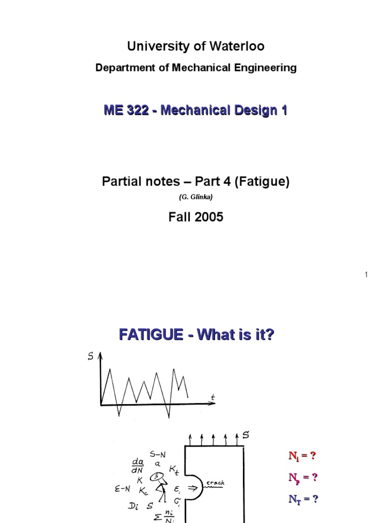 Fatigue Notes | PDF | Fracture | Fatigue (Material)