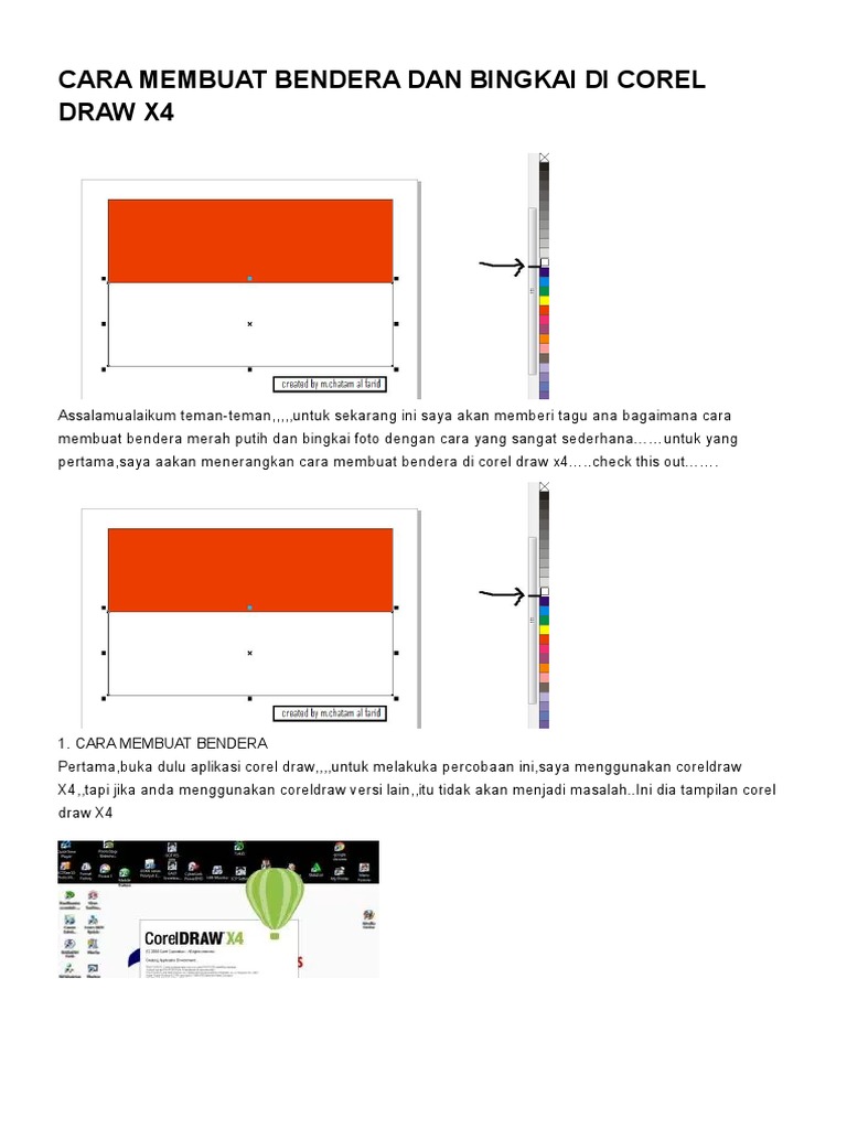 Cara Membuat Bendera Dan Bingkai Di Corel Draw x4 | PDF