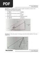 Structural Engineering Exam 1 | PDF | Collision | Force