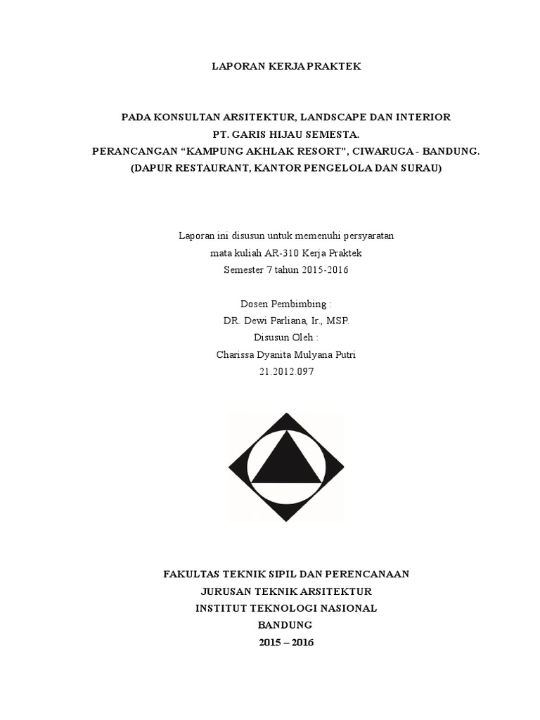 Contoh Laporan Kp Pdf - Riset