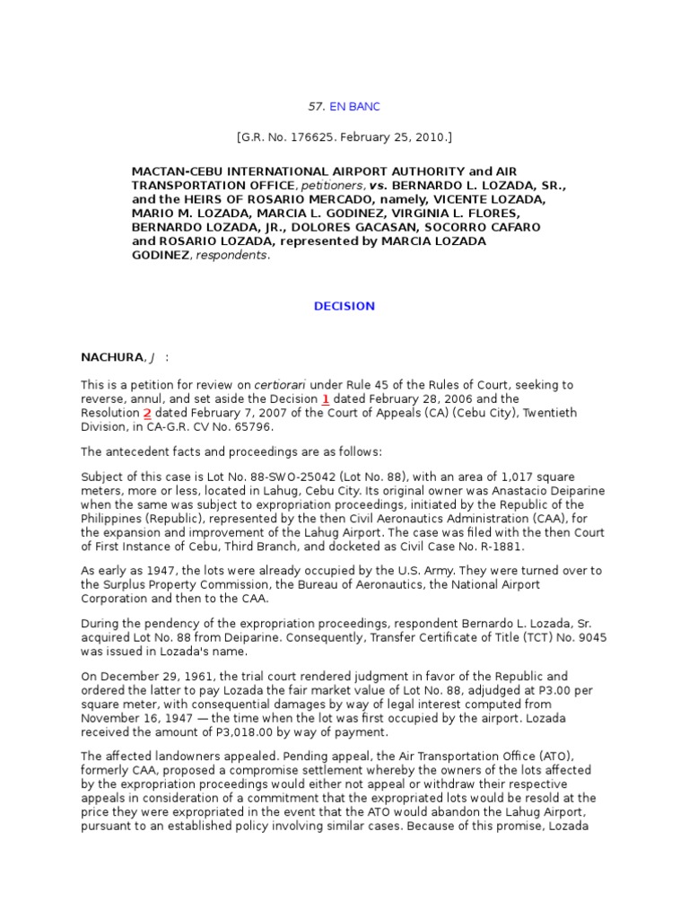 Expropriation Case: Lot No. 88 Ruling | PDF | Eminent Domain | Trust Law