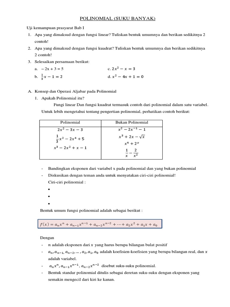 Polinomial PDF | PDF