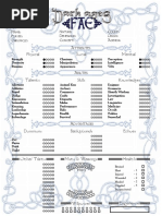 WOD - Werewolf - The Apocalypse - Character Sheet - 2nd Edition | PDF