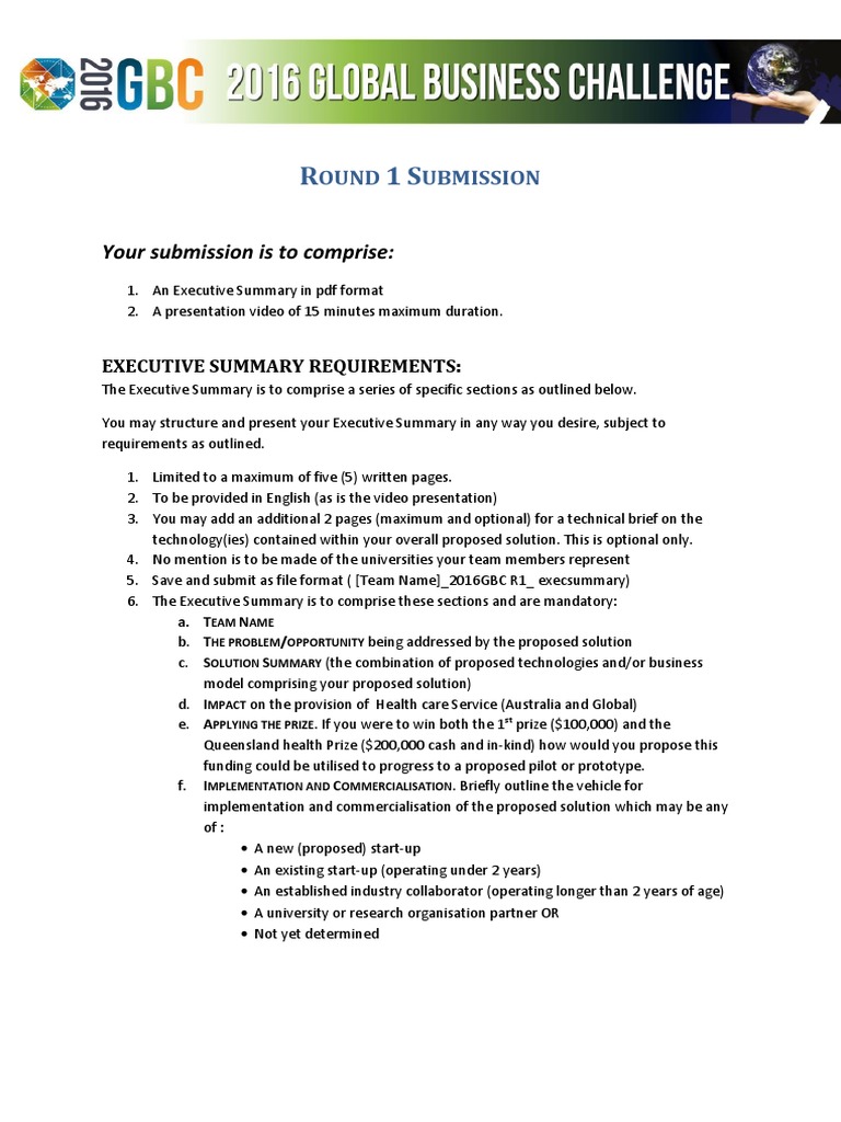 Round 1 Submission GBC | PDF