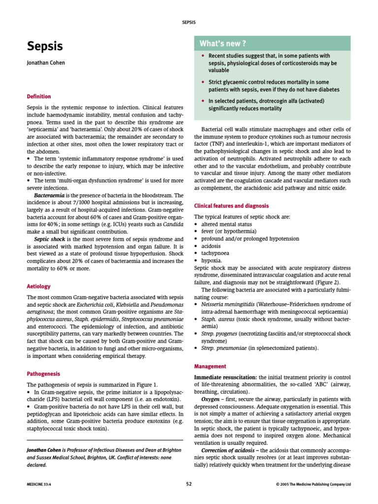 Sepsis | PDF | Sepsis | Lipopolysaccharide
