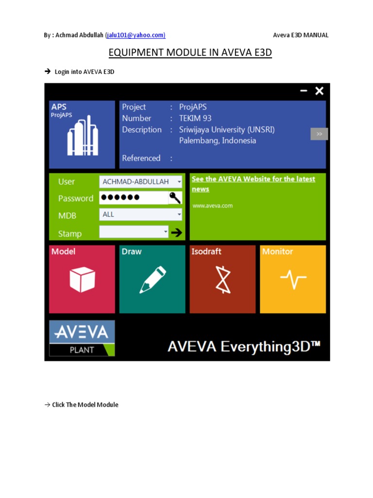 E3d-Module Equipment in Aveva E3d PDF | PDF | Human–Computer Interaction | Graphical User Interfaces