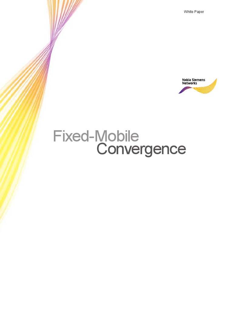 Fixed Mobile Convergence | PDF | Technological Convergence | Voice Over Ip