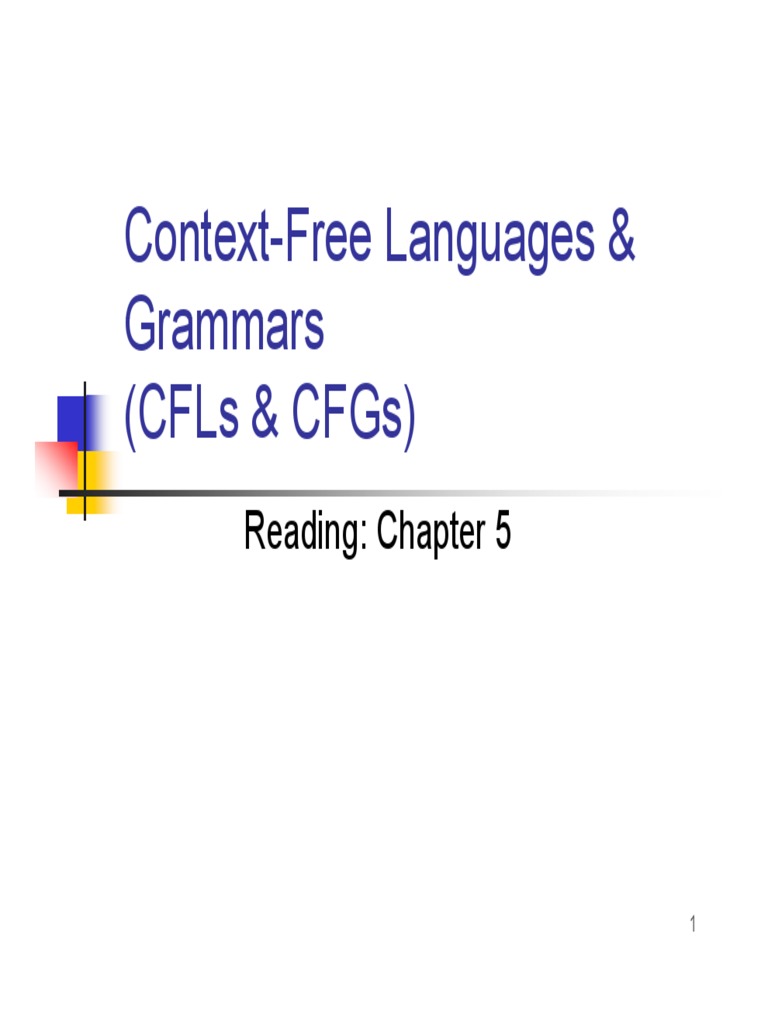 Context Free Grammars | PDF | Parsing | Computer Programming