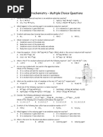 Stoichiometry Practice Test MCQs | PDF | Mole (Unit) | Stoichiometry