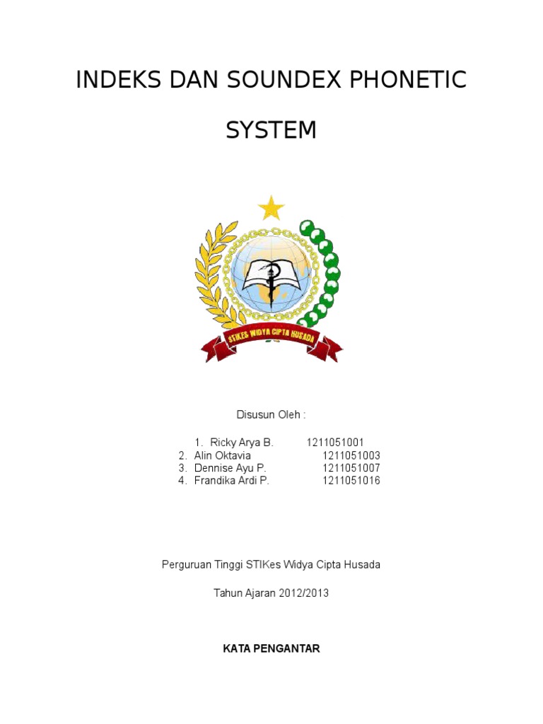 Indeks Dan Soundex Phonetic | PDF