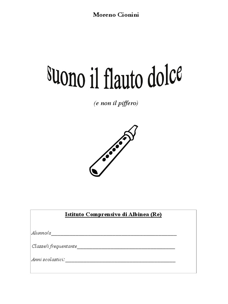 Metodo Per Flauto Dolce | PDF