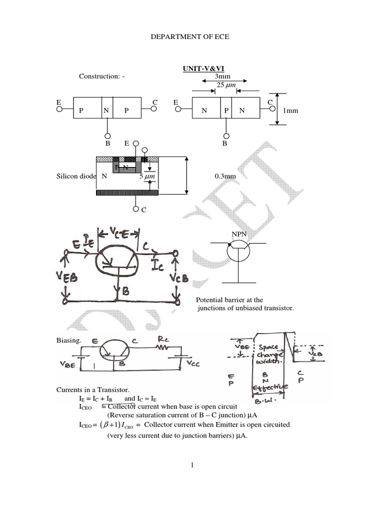 83978djrcet II B.tech I Sem Edc-unit-V & Vi Notes | PDF | Field Effect ...