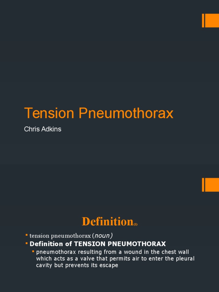 Understanding Tension Pneumothorax Types | PDF | Lung | Pulmonology