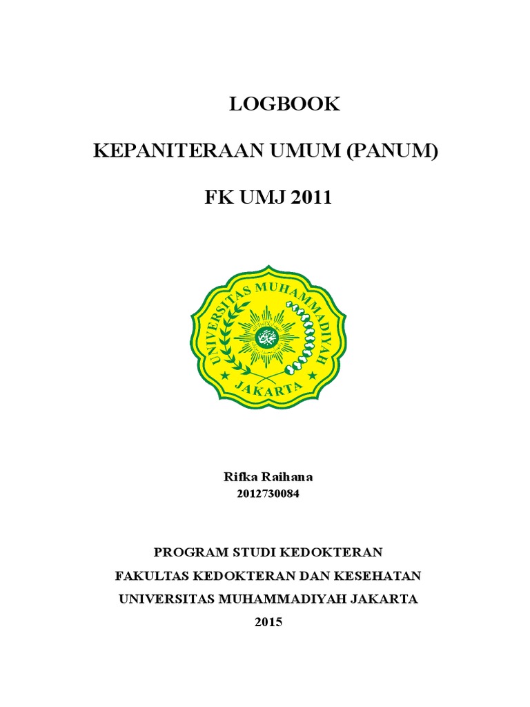 Logbook PANUM Fix Final | PDF | Pengembangan Diri