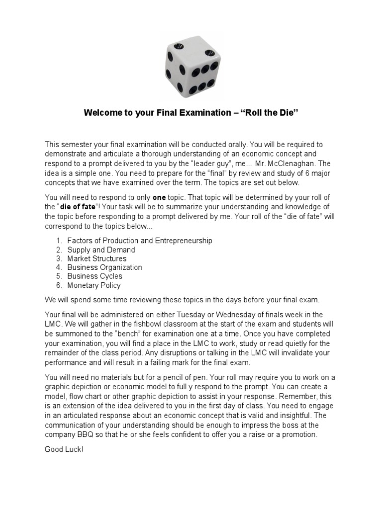 Roll The Die | PDF
