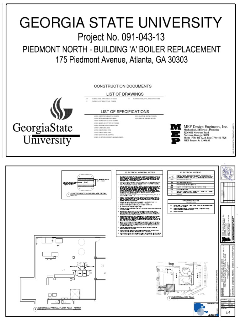 GSU Boiler Replacement Plans | PDF | Plumbing | Water Heating