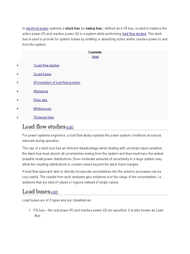 Electrical Power Load Flow Studies | PDF | Power (Physics) | Electrical ...