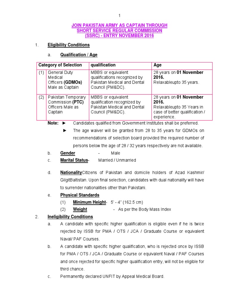 Gdmo | PDF | Pakistan | Recruit Training